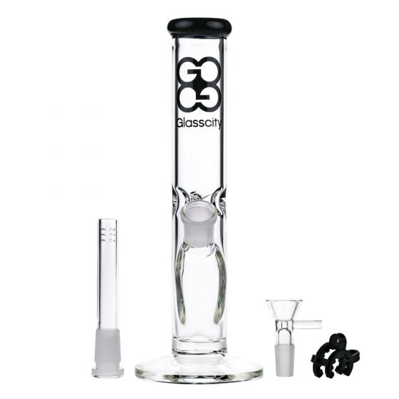 Glasscity Straight Cylinder Ice Bong | 10 Inch – LONDON VAPE HUB